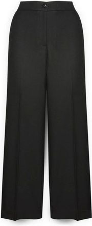 Elena Miro Femme, Pantalons, Noir, Taille: 56 FR Pantalon raccourci en flanelle stretch