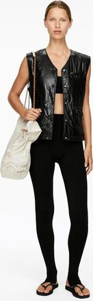 Arket Nahtlose Leggings Mit Fersenl&ouml;chern -Schwarz