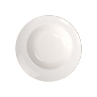 Villeroy & Boch Flow Assiette &agrave; p&acirc;tes, 30 cm, Porcelaine Premium, Blanc