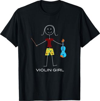 Whyitsme Design Lustige Frauen Violine, M&auml;dchen Musiker Geschenke T-Shirt
