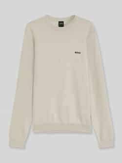 HUGO BOSS Pullover mit Logo-Schriftzug KN_Momentum-X CN
