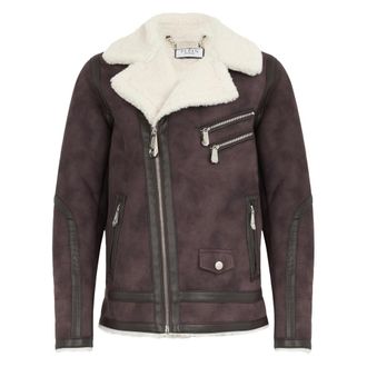Philipp Plein Eco Shearling Jacke - - Jackets - Herren - Braun - 2XL