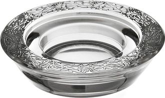 Cristalica Kerzenhalter Kerzenst&auml;nder Stumpenkerzenhalter Candleholder Mystery 15,5 cm Teilsatiniert Kristall