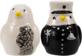 Cabilock 2stücke Keramischer Salzstreuer Im Pinguin-design Lustige Gewürzbehälter Für Küche Und Grill Praktische Würzflasche Für Pfeffer Und Mehr Für Kreative 