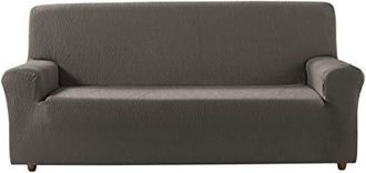 Estoralis Zebra Textil Estoralis | BETA Sofabezug im modernen Design | Elastischer Jacquardstoff | Tabak | F&uuml;r 2-Sitzer-Sofa von 120 bis 170 cm. | Sofaschutz | 