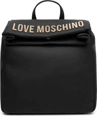 Moschino Sac femme Love sac à dos en cuir synthétique noir B26MO96 JC4306PP0NKD000A, Noir, Medium