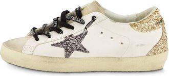 Golden Goose Damen Sneaker mit Glitter SUPER STAR