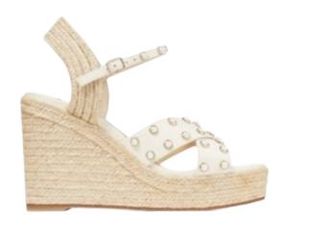 Jimmy Choo London Dellena Cream Wedges Size 40