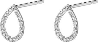 Edenly Ohrstecker Frische - Alphée - Weißgold, 18 Karat, mit Diamanten