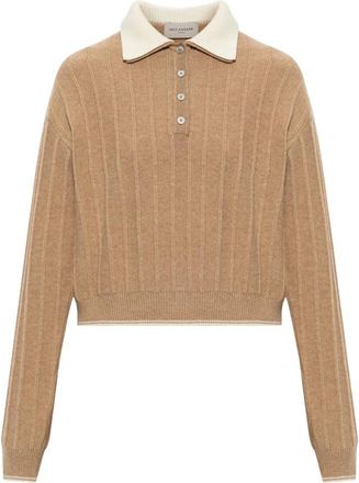 Paul & Shark Langarm-Wollpoloshirt - - Tops - Damen - Beige - M