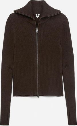 Arket Strickjacke Mit Rei&szlig;verschluss -Braun