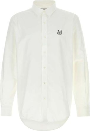 Maison Kitsun&eacute; Homme, Chemises, Blanc, Taille: XL Camicia