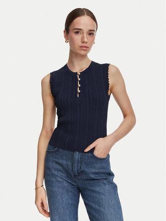 Guess Bluse W6YR24 Z0970 Dunkelblau Regular Fit