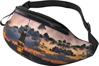 Generic Poulet De La Tour De La Vierge Sac De Voyage Unisexe Sac Banane R&eacute;glable Sacoche Bandouli&egrave;re Pour Shopping Ext&eacute;rieur Femme 14X35Cm