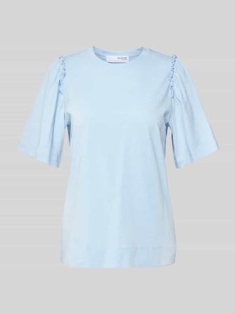 Selected T-Shirt mit Raffungen Modell PENELOPE