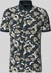 PME Legend Slim Fit Poloshirt im Allover-Look