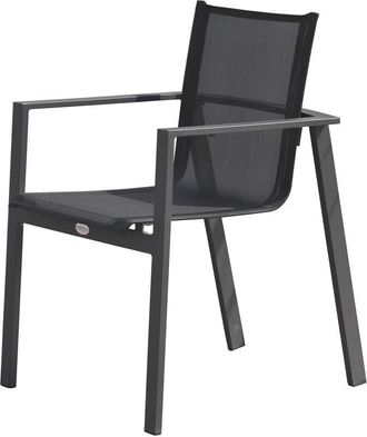 DCB Garden Dcb Garden - alu-miami - Stapelbarer Gartenstuhl, Aluminium/Textilene/schwarz