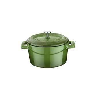 Lava Lava Cookware LV Y TC 10 K2 Mini Runde Casserole, Durchmesser 10 cm, Gusseisen, gr&uuml;n