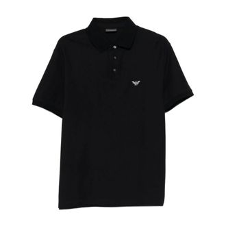 Emporio Armani Homme, Tops, Bleu, Taille: XL T-shirt col rond logo embl&eacute;matique