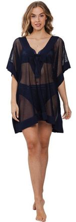 Pastunette Strandkleid Damen Strand Poncho Kaftan (1-tlg) Netz Optik