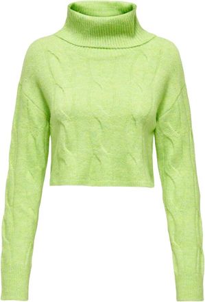 Only Rollkragenstrick - - Knitwear - Damen - Gr&uuml;n - M