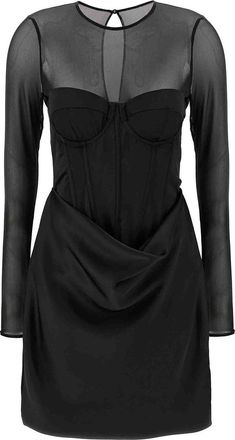 Rotate Robe Courte - Noir