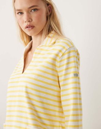 Polo Ralph Lauren Gestreifter Strickpullover in Gelb
