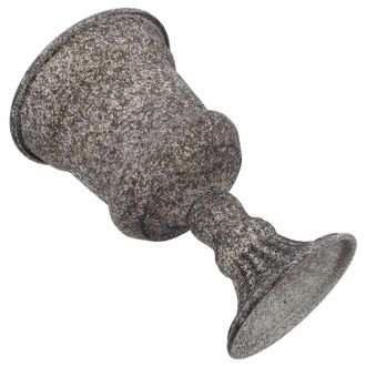 Valiclud Vintage Metall Urnenpflanzgef&auml;&szlig; mit Sockel Rustikaler Blumentopf f&uuml;r Balkon Veranda und Innenraum Dekorative Gartenurne im Used Look f&uuml;r Landhausstil 