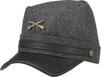 LIPODO Casquette Confederate Lierys USA (XL (60-61 cm) - Gris)