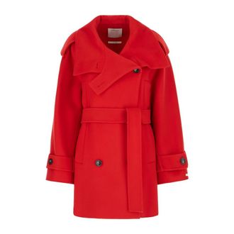 Sportmax Bouquet Kurzer Trenchcoat - - Coats - Damen - Rot - M