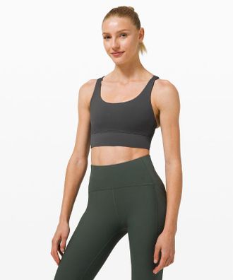 lululemon Soutien-gorge Energy Long pour Femmes - Gris - Taille 10