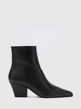 PARIS TEXAS Bottines de cowboy en cuir lisse Jane &agrave; talon bas