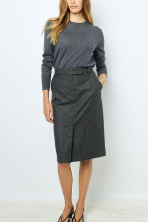 Gerard Darel Jupe droite Prince-de-galles - CAHINA - anthracite