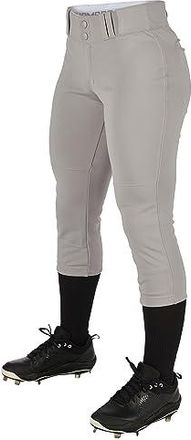 Champro Traditional Low-Rise Softball Pants Tournament Pantalon Traditionnel Taille Basse pour Femme, Gris, XL
