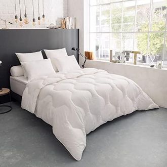 Dodo Couette Air Cool Temp&eacute;r&eacute;e 200x200 cm - pour Lit 2 Personnes - Respirante et Confortable - Enveloppe 50% Coton 50% Tencel - Garnissage 100% Polyester C