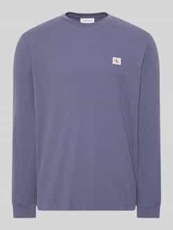 Calvin Klein Jeans Regular Fit Langarmshirt aus Baumwoll-Mix