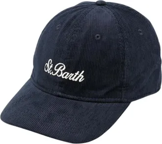 MC2 Saint Barth Casquette en velours c&ocirc;tel&eacute; - Homme - Accessoires - Bleu - Taille: ONE Size
