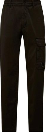 C.P. Company C.p. Company, Homme, Pantalons, Noir, Taille: S Pantalon Cargo Regular en Sateen Stretch