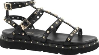 Patrizia Pepe Femme, Chaussures, Noir, Taille: 35 EU Sandales Plates