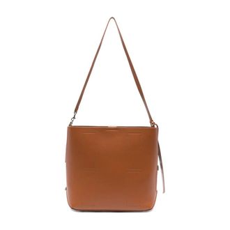 Hogan Braune Leder-Schultertasche mit Top-Rei&szlig;verschluss - - Bags - Damen - Braun - ONE SIZE