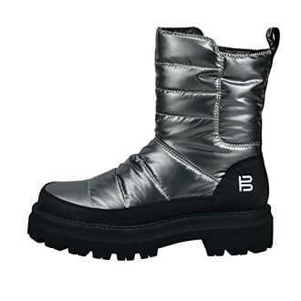 Bagatt TT bagatt Femme Carley Bottes, Argenté/Noir, 40 EU