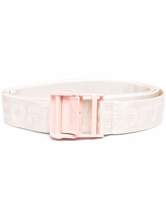 Off-white ceinture Industrial &agrave; logo - Blanc