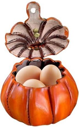 Generic Sac de recherche de en cuir, sac banane dautomne en forme de, tout cuir peint à la main et cousu à la main, collecte de glands, collecte doeufs et cos