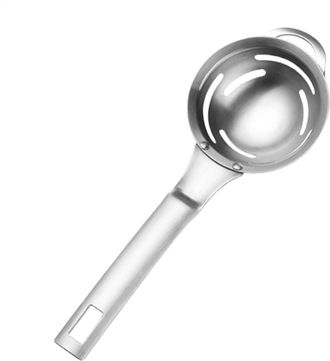 Generic Rohei-Eier-Separator, Eiwei&szlig;- und Eigelb-Separator, Edelstahlmaterial, praktischer Eigelbfilter, wei&szlig;er Eierfilter, Eiermahlwerkzeug, Backextraktor un