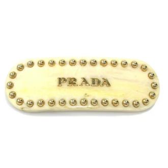 Prada Pre-owned Tissu accessoires-cheveux - Femme - Pre-owned - Beige - Taille: ONE Size