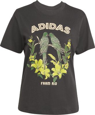 adidas Womens X Farm Graphic T-Shirt 2 Black L