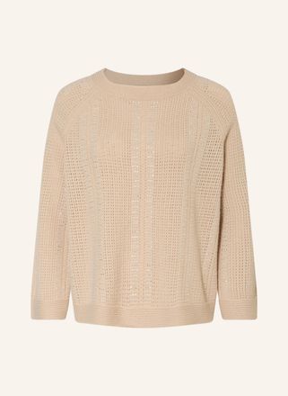 Elena Miro Elena Miro Pullover Mit Schmucksteinen beige