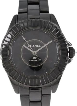 Chanel Montre-bracelet vintage en c&eacute;ramique Pre-owned - Femme - Pre-owned - Noir - Taille: ONE Size