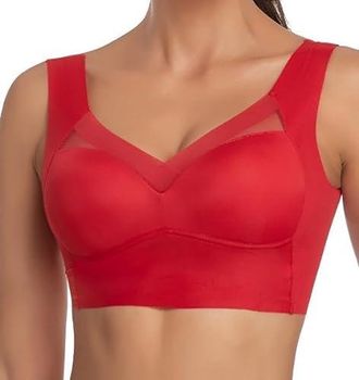 Generic Hatme Soutien-gorge correcteur de posture Wmbra Original, soutien-gorge dos confortable pour femme, rouge, 3XL