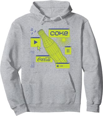 Coca Cola Ware Coke Retro Neon Schematics Poster Pullover Hoodie
